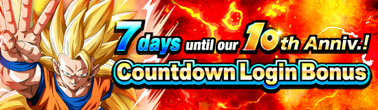 10th Anniv. Incoming! Countdown Login Bonus!